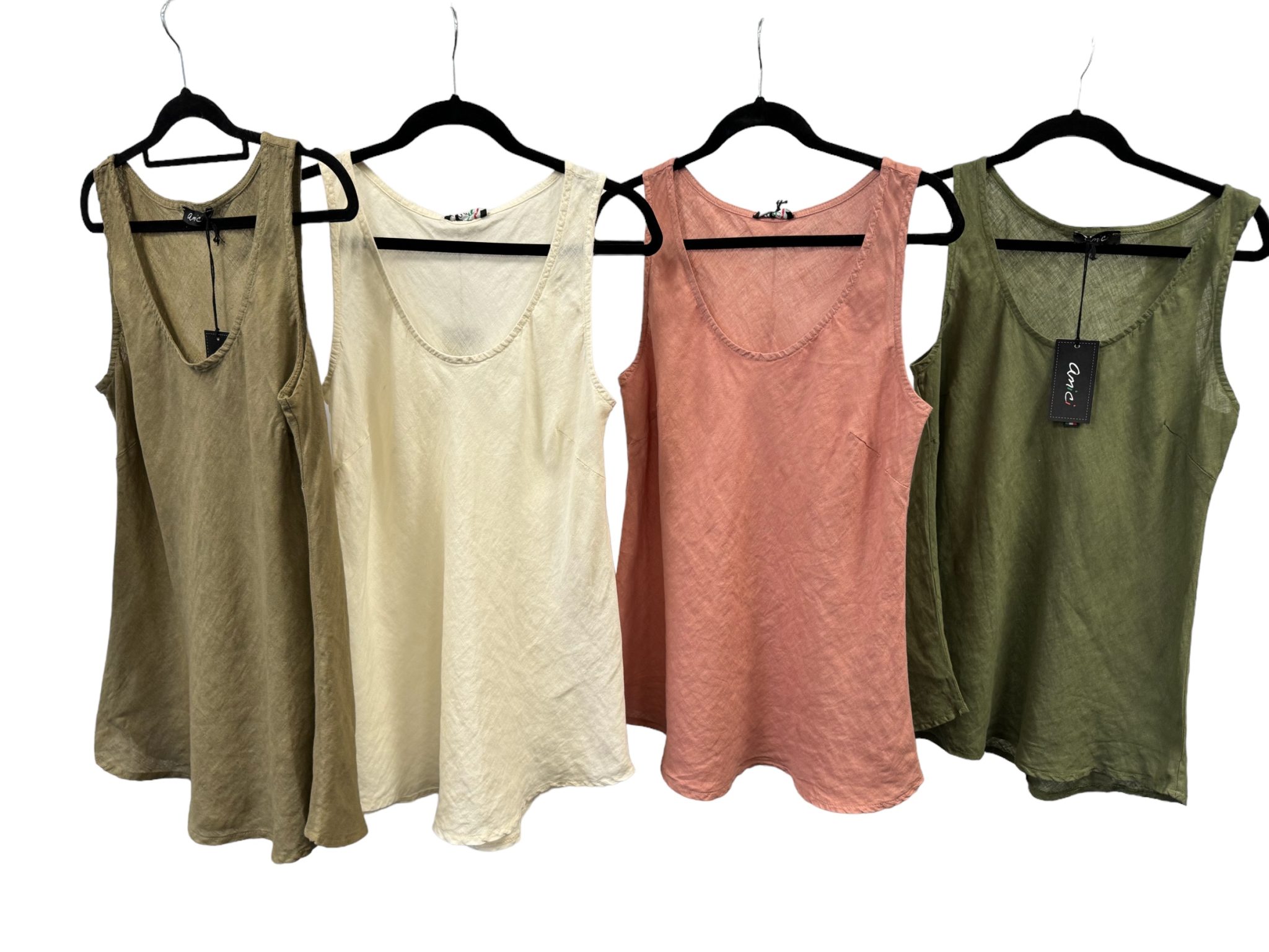 Naples Linen Basic Cami – Amici | Made In Italy